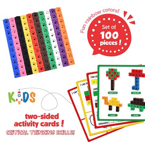 Edxeducation Math Cubes Set Of 100 Math Manipulatives Classroom