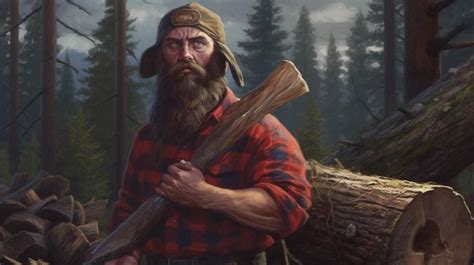 Premium Ai Image Lumberjack