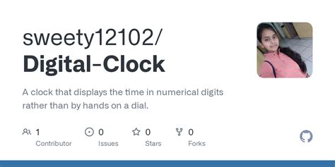 Github Sweety12102digital Clock A Clock That Displays The Time In