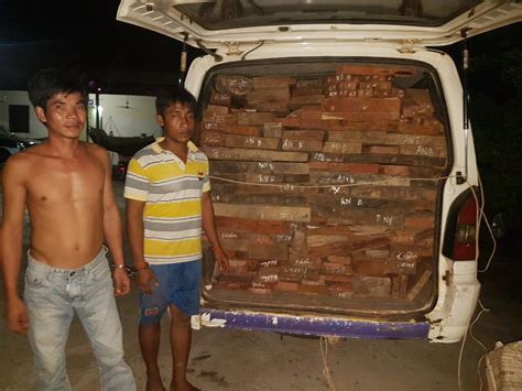 ឈើប្រណីតមួយរថយន្តលោតឆត្រទៅវៀតណាមត្រូវសមត្ថកិច្ចកងរាជអាវុធហត្ថបង្ក្រាបនិងឃាត់ខ្លួនមនុស្សពីរនាក់