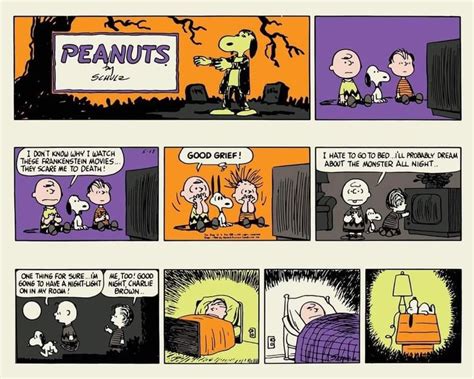 Peanuts Halloween Comic Snoopy Halloween Sheets Charlie Brown