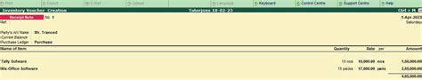 Understanding Receipt Note in Tally.ERP 9: A Guide to Efficient Inventory