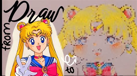 How To Draw A Chibi Sailor Moon Easy Tutorial Youtube