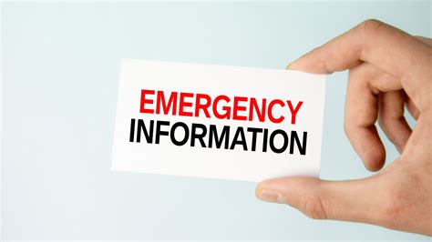 Emergency Information Tzedakis Car Rental