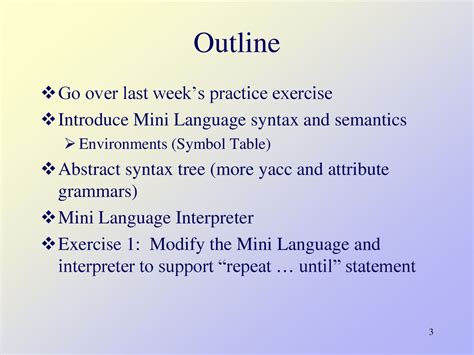 mini language interpreter programming languages cs 550 ppt download