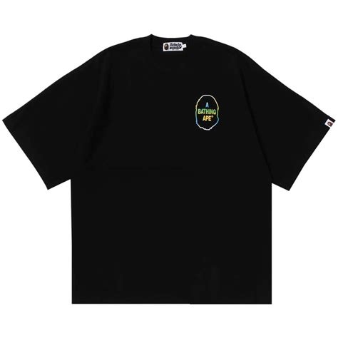 Buy Bape Gradient T Block Oversized Tee Black 1j30 109 065 Black Goat
