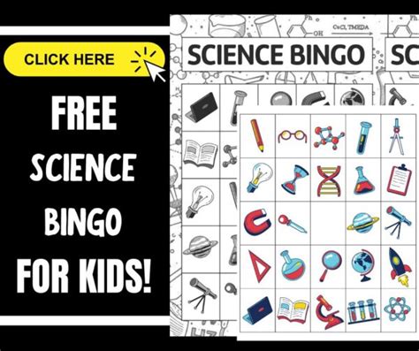 Science Bingo Game Free Printable Little Bins For Little Hands