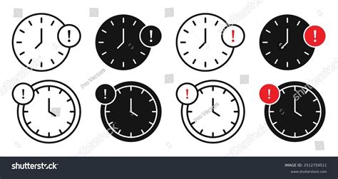Delay Icon Vector Format Editable Stroke Stock Vector Royalty Free