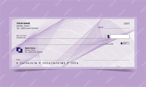 Premium Vector Blank Check Bank Cheque Design Vector Format