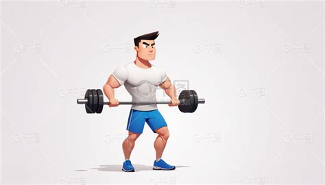 健身ai数字艺术 中国卡通男子举重卡通健身图 Ai人像免费下载png格式4032像素编号70820129 千图网