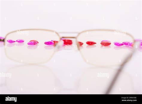 Tablets Capsules For Vision Vitamins In The Form Of Hearts With