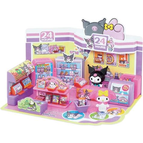 Sanrio Characters Kuromi And My Melody Convenience Store Playset Bandai