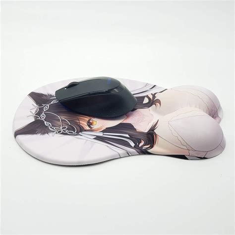 Buy Azur Lane Ijn Atago Hd Anime Mouse Pads With Wrist Rest Gaming 3d