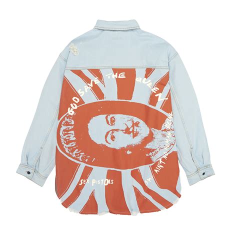 Denim God Save The Queen Overshirt Sex Pistols