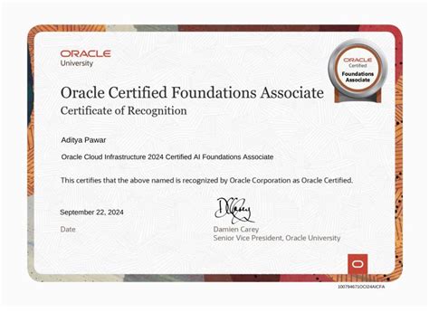 aditya pawar on linkedin ai oracleai machinelearning
