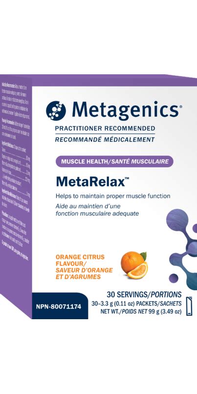 Buy Metagenics Metarelax Magnesium Powder Blend Orange Citrus At Well