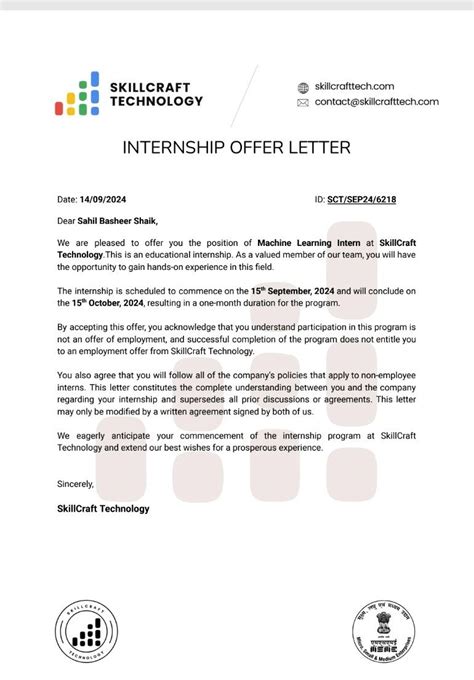 Sahil Shaik On Linkedin Skillcrafttechnology Internship