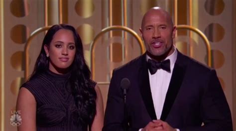 The Rock Was So Happy To Introduce His Daughter At The Golden Globes