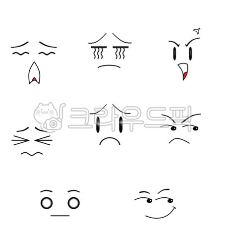 표정 이모티콘 이모지 표정으로말해요 메세지 사진이미지일러스트캘리그라피 Nleefile작가