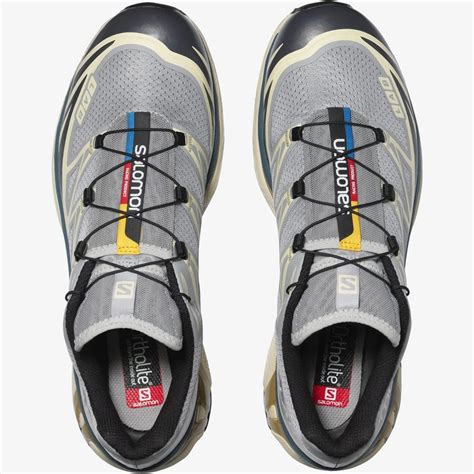 Salomon Xt 6 Sneakers Quarry Bleached Sand Cumin Garmentory