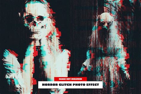 Premium Psd Horror Glitch Photo Effect For Poster