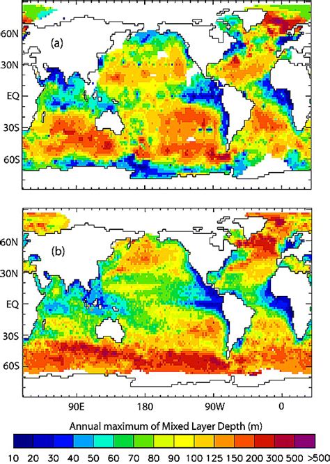 Mixed Layer Depth Over The Global Ocean An Examination Of Profile Data And A Profile‐based