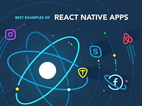 React Illustration With Icons And Symbols