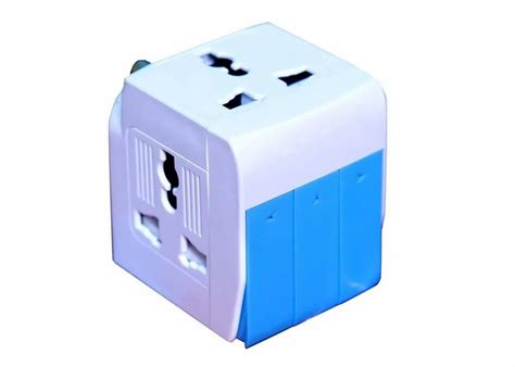 AX ABS Plastic Way Multi Adaptor With Individual Switch For