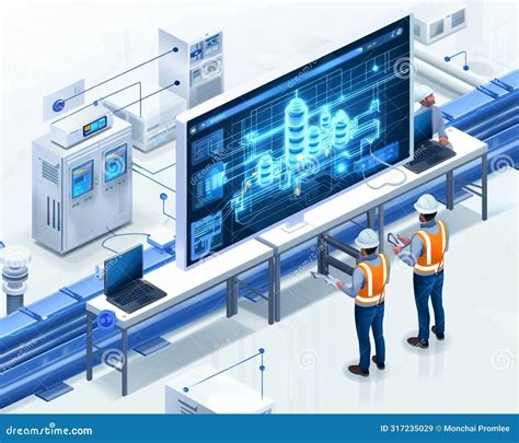 Engineers Discussing Improvements In A Lean Automated Assembly Line