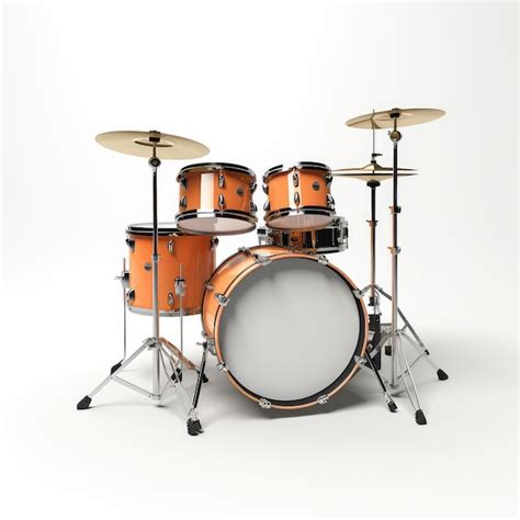 Premium Photo Illustration Engagingly Displayed Acoustic Kit