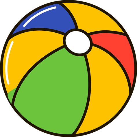 Beach Ball Free Vector Clipart Images On