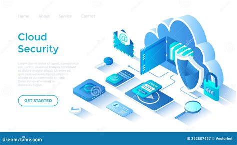 Cloud Security And Data Protection Online Safety Confidentiality Of