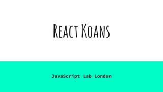 React Koans PDF