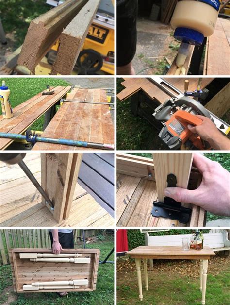 How To Make A Folding Farmhouse Table From Reclaimed Wood Artofit