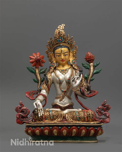 Goddess White Tara Statue Healing And Protection In Buddhist