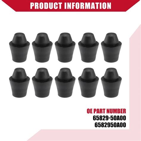 10 Pcs No 6582950a00 Hood Stop Buffer For Nissan Armada Frontier Maxima