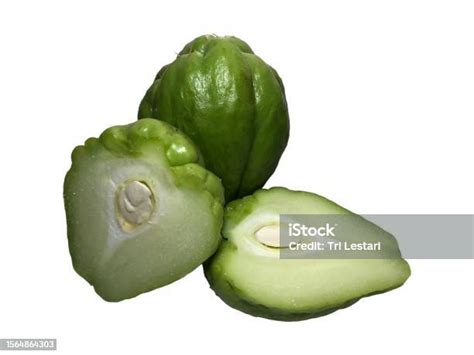 라부 시암 또는 Jipang 또는 신선한 차요테 과일 흰색 배경에 격리 0명에 대한 스톡 사진 및 기타 이미지 Istock