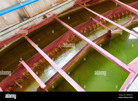 Industrial Radial Sedimentation Tank Clarifier Operating At A Water