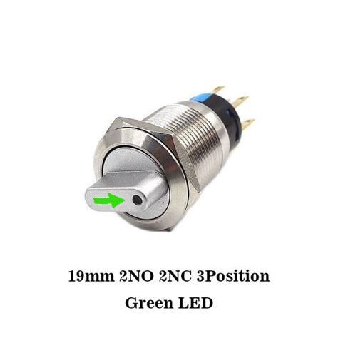 Switch Rotary Push Button Knob Rotary Push Switch 3 Positions 19mm 22mm Metal Aliexpress