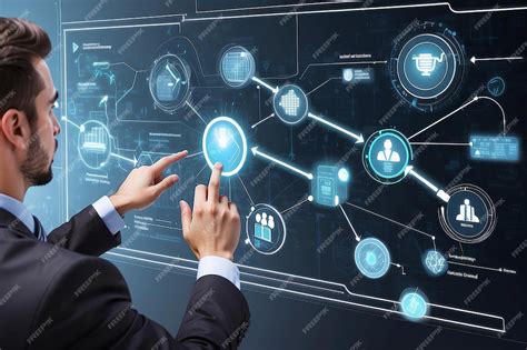 Premium Photo Business Process Management And Automation Concept With