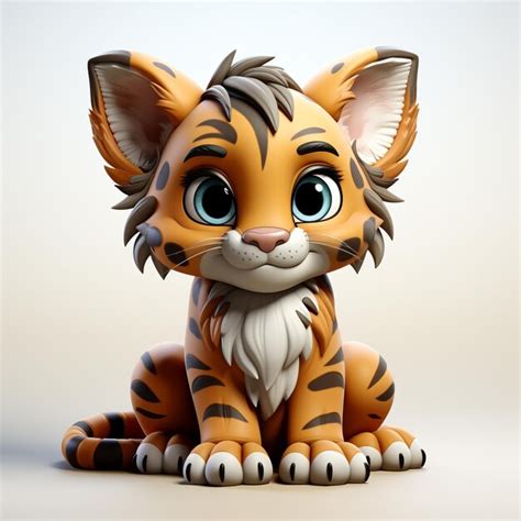 Premium Ai Image 3d Cartoon Cute Cheta