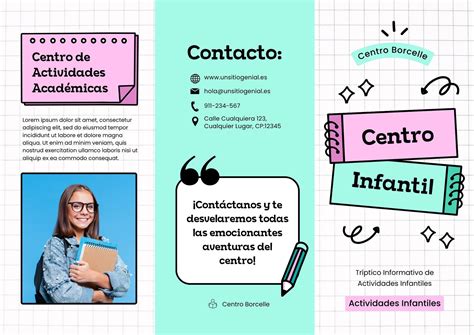 Plantillas De Folletos Escolares Gratis Y Editables Canva