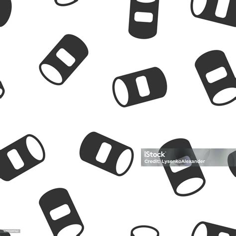 쓰레기 빈 쓰레기 아이콘 완벽 한 패턴 배경입니다 쓰레기 양동이 벡터 일러스트 쓰레기 바구니 기호 패턴입니다 0명에 대한 스톡 벡터 아트 및 기타 이미지 Istock