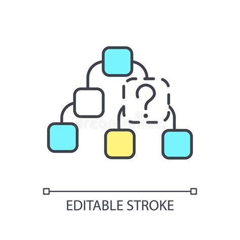 Web Hierarchy Problem Rgb Color Icon Stock Vector Illustration Of Stroke Interface 261021676