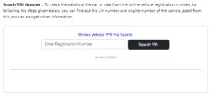 How To Find Engine Number And Chassis Number Online Vehicle Details Info