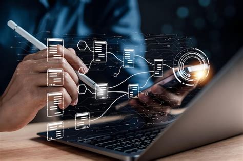 Premium Photo Data Analysis Of Document Ai Artificial Intelligence Process With Technology