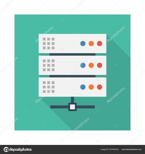 Server Storage Database Vector Illustration Stock Vector By
