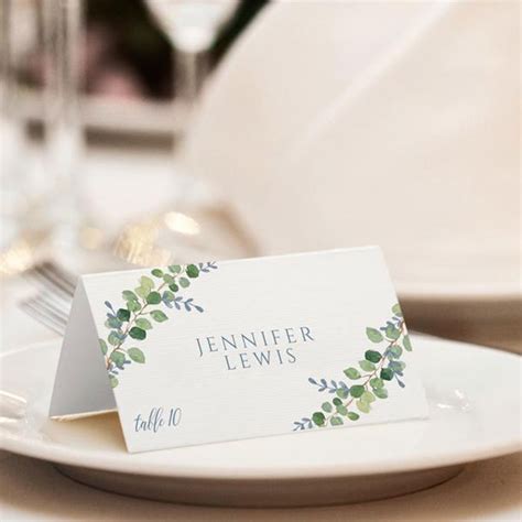 Plantillas Tarjetas De Mesa Para Imprimir