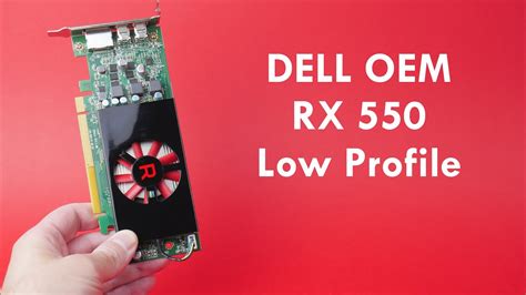 Dell Rx 550 4gb Low Profile Graphics Card Great For Upgrading Oem Sff