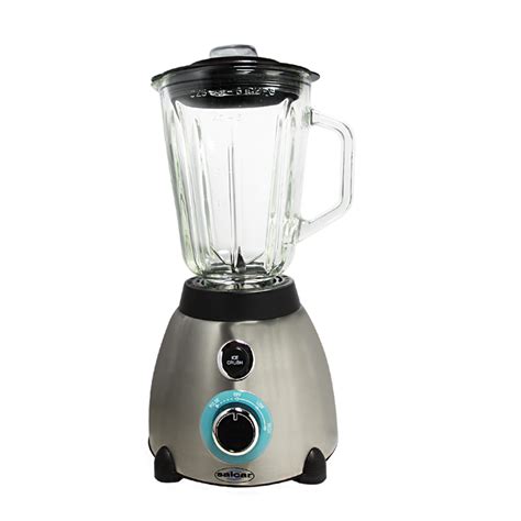 Licuadora Cromada Vaso De Vidrio 2 Velocidades Pulso 500 W Salcar